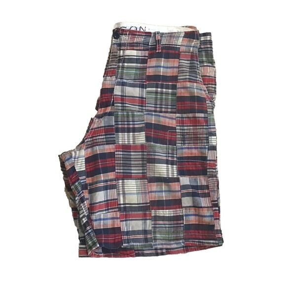 Madison | Shorts | Vintage Madison Patchwork Madras Plaid Mens 36 ...